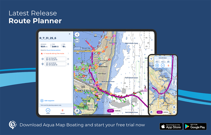 Aqua Map Route Planner: Hybrid Route Planning